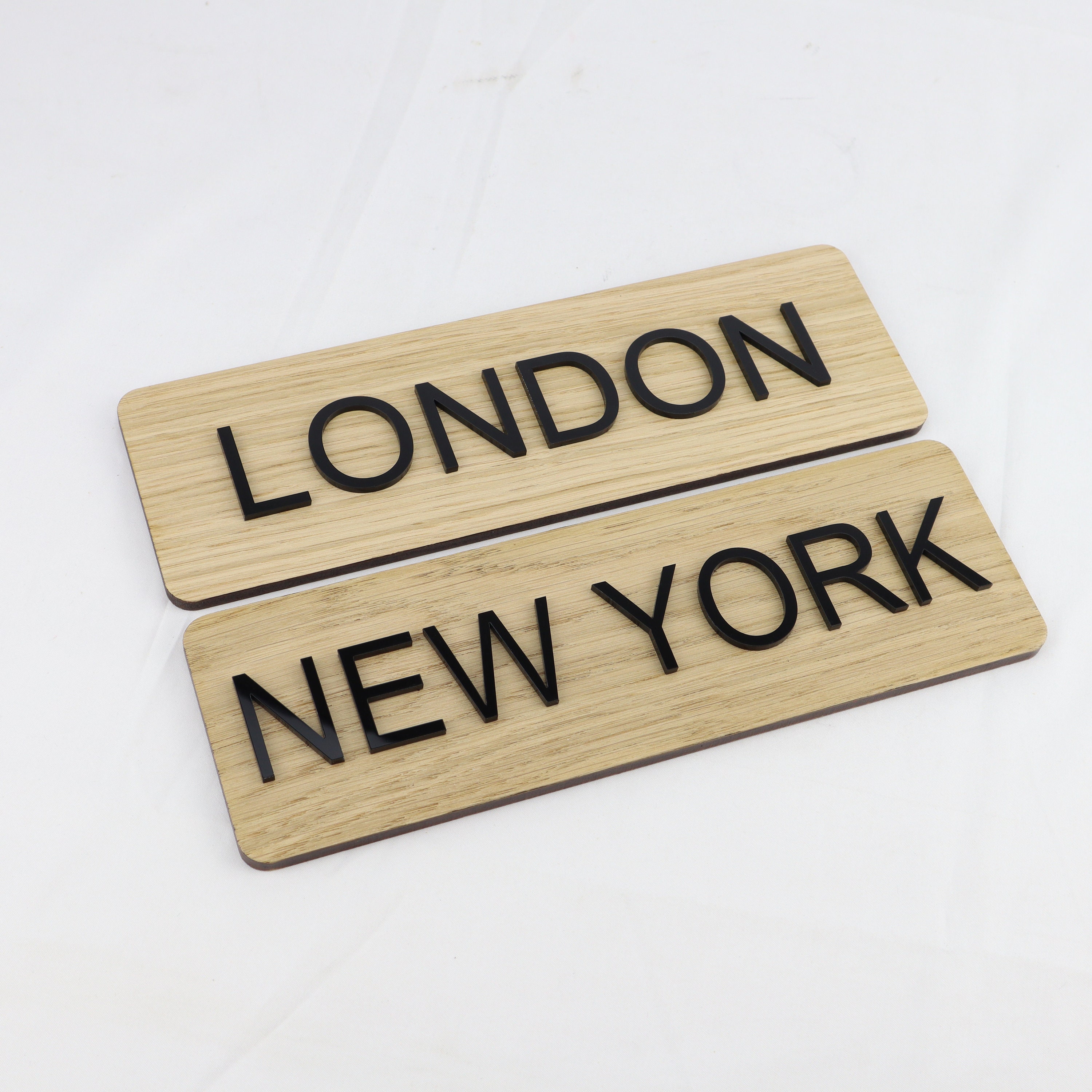 World Clock Sign With Black Letters Time Zone Sign for - Etsy UK