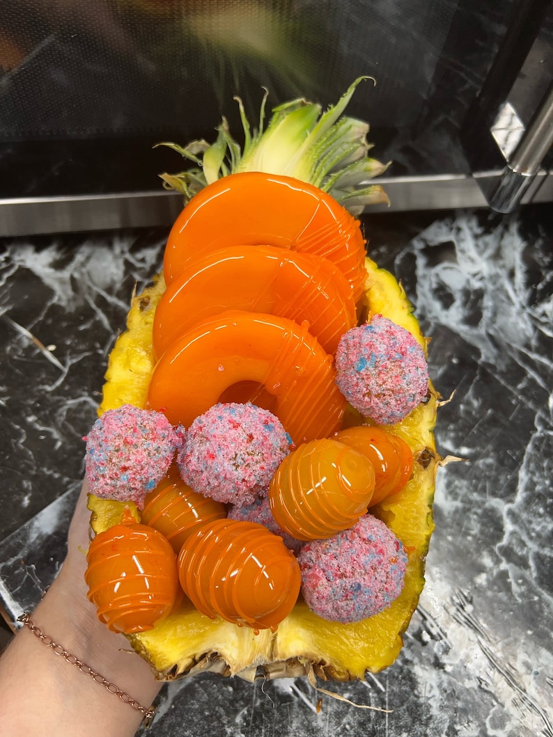 Candy Pineapple Candied Pineapple Recipe Card Digital Recipe Digital ...