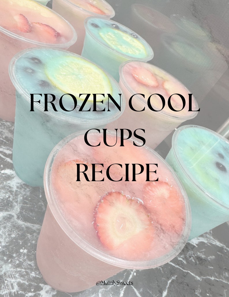 Frozen Cool Cups Koolaid Cups Recipe Card Digital Recipe Digital ...