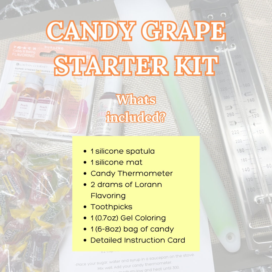 Candy Grape / Fruit Starter Kit How to Make Candy Fruit Candied Fruit ...