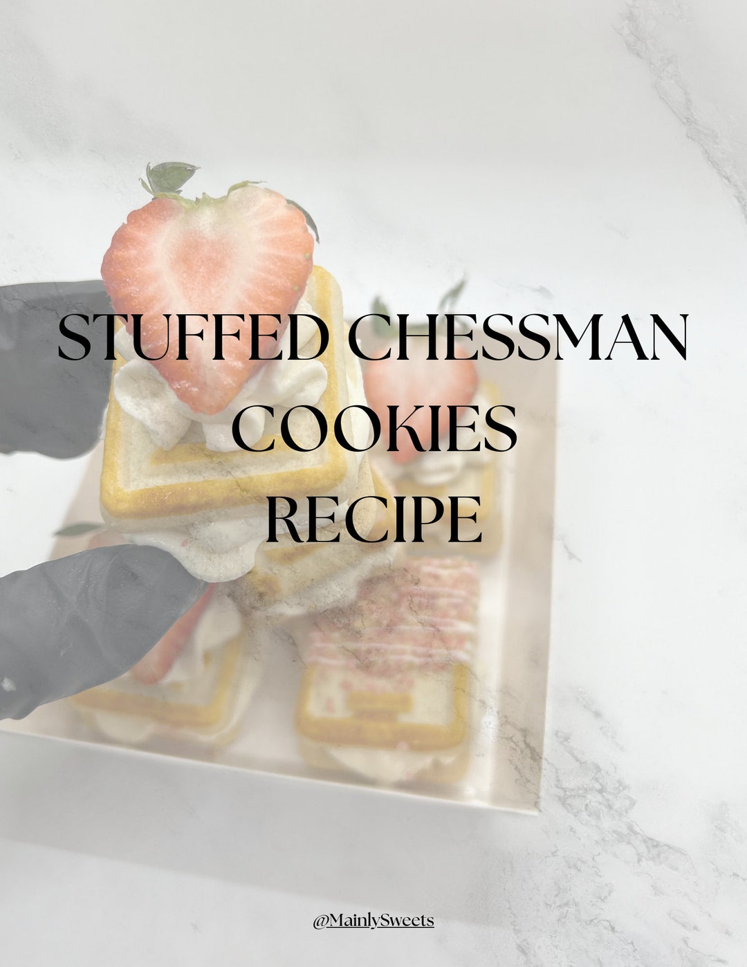 Stuffed Cheesecake Chessman Cookies Recipe Card Banana Pudding ...