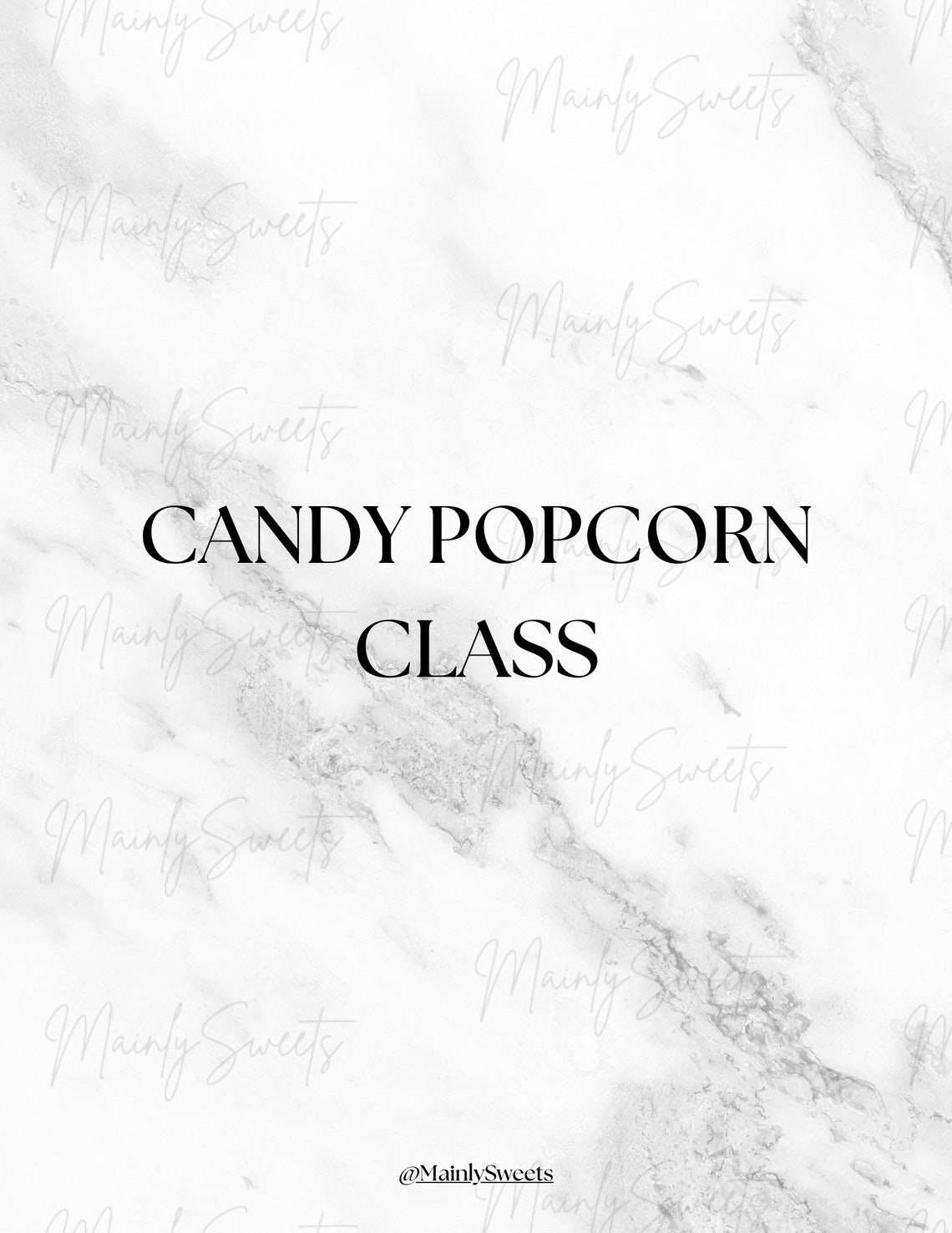 Candy Popcorn Recipe Card Digital Download Digital Recipe Candied ...