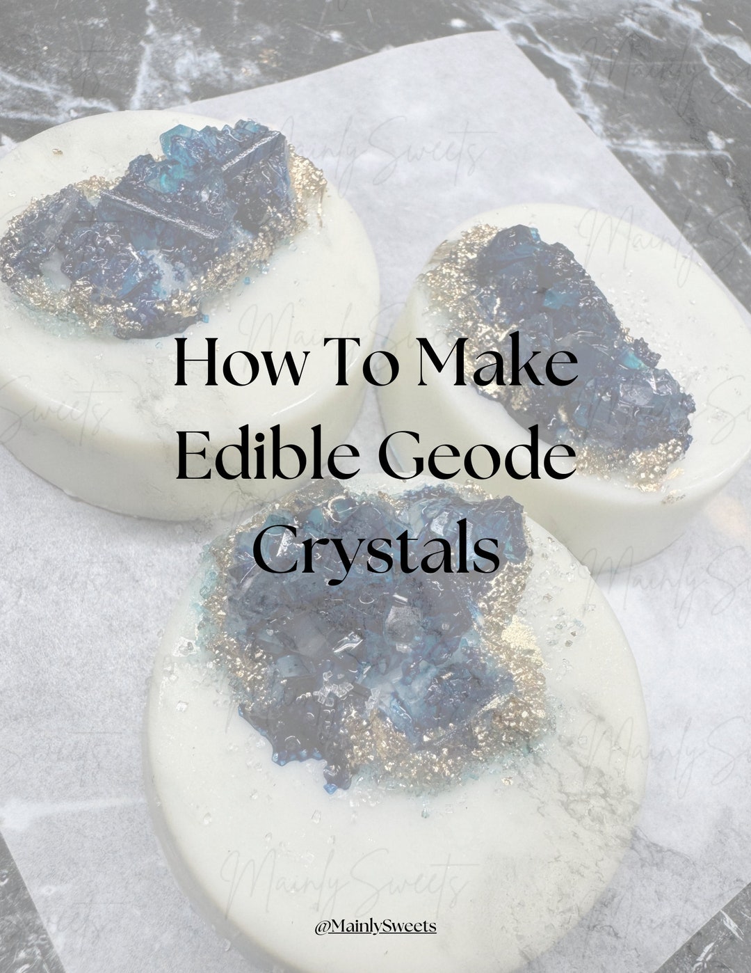 How to Make Edible Geode Crystals Edible Crystal Topping Color Crystals ...
