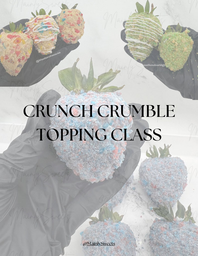 Crunch Crumble Topping Recipe Digital Download 9 Dessert Toppings - Etsy