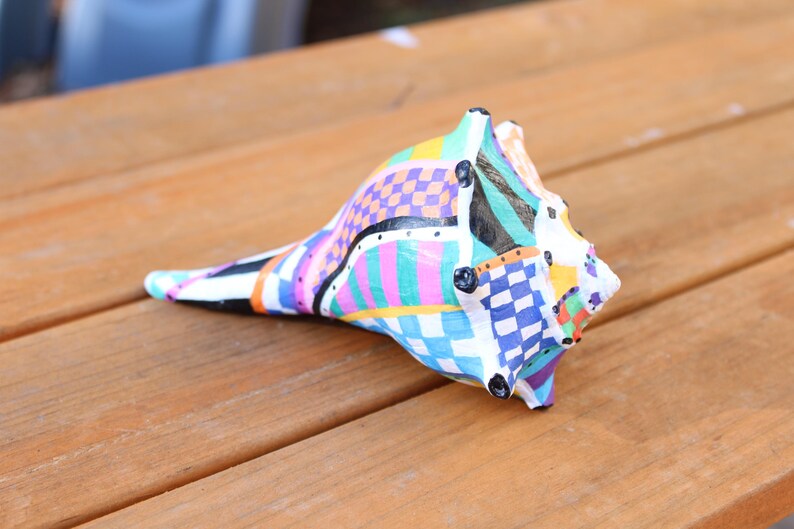 Decorative Conch Shell Hand Painted - Etsy