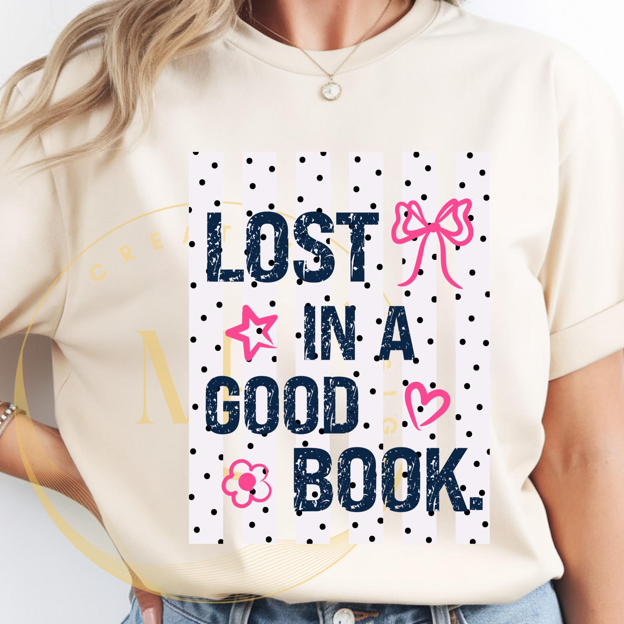 Preppy Striped Book Lover PNG Bundle, Just One More Chapter, Books ...
