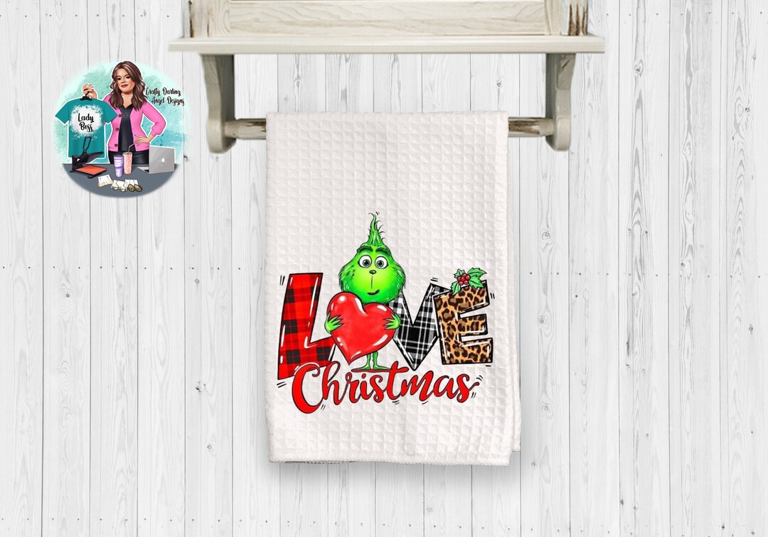 Grinch Love. Love Christmas Grinch Towel - Etsy