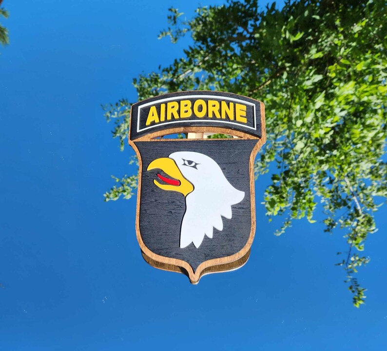Wooden 101st Airborne Patch - Etsy