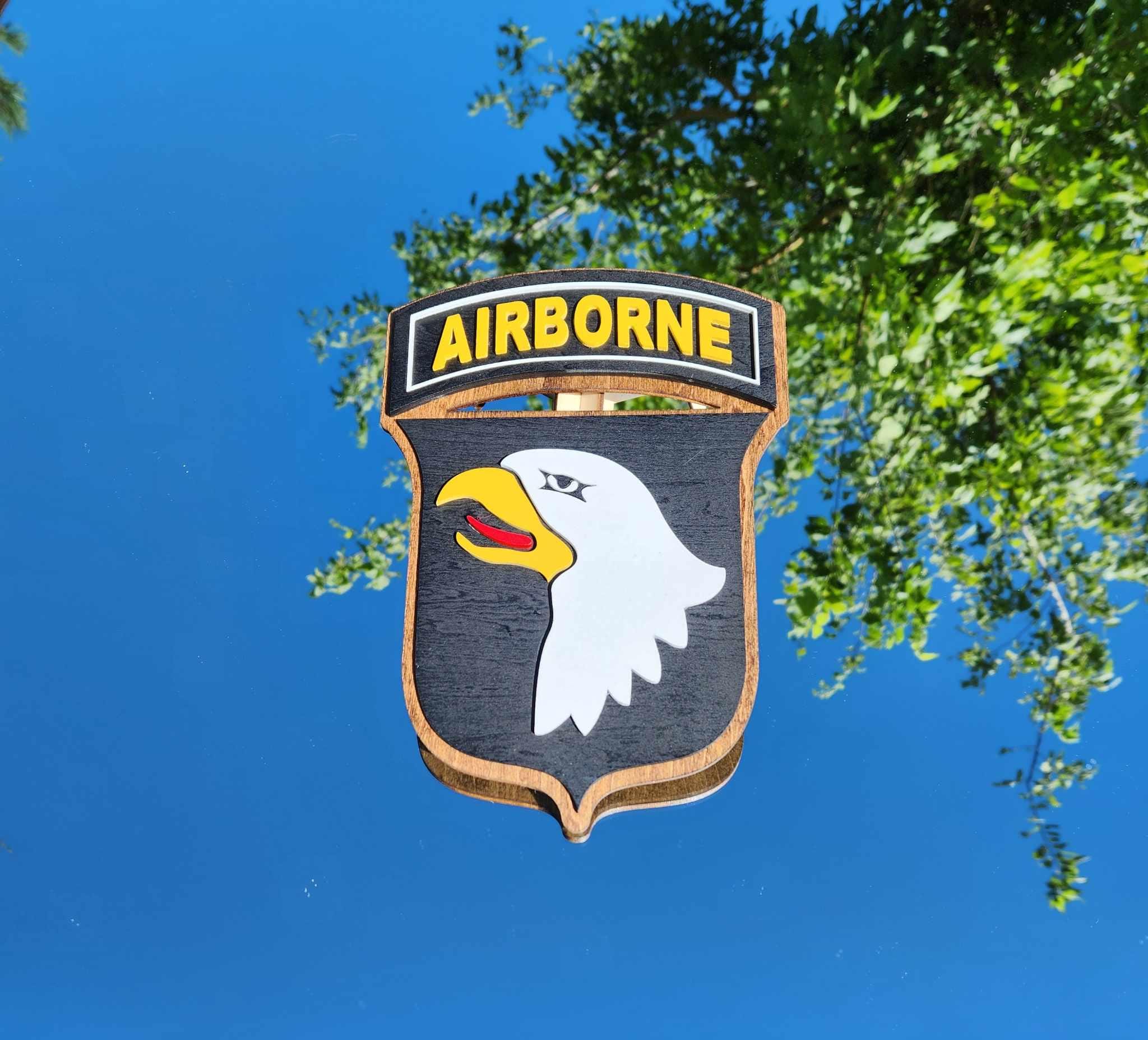 Wooden 101st Airborne Patch - Etsy