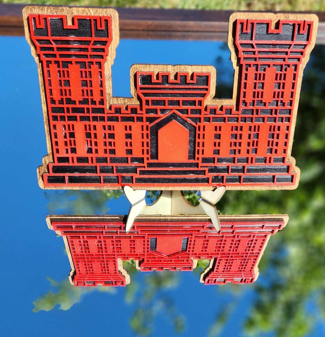 Wooden Engineer Castle, Military Patch - Etsy