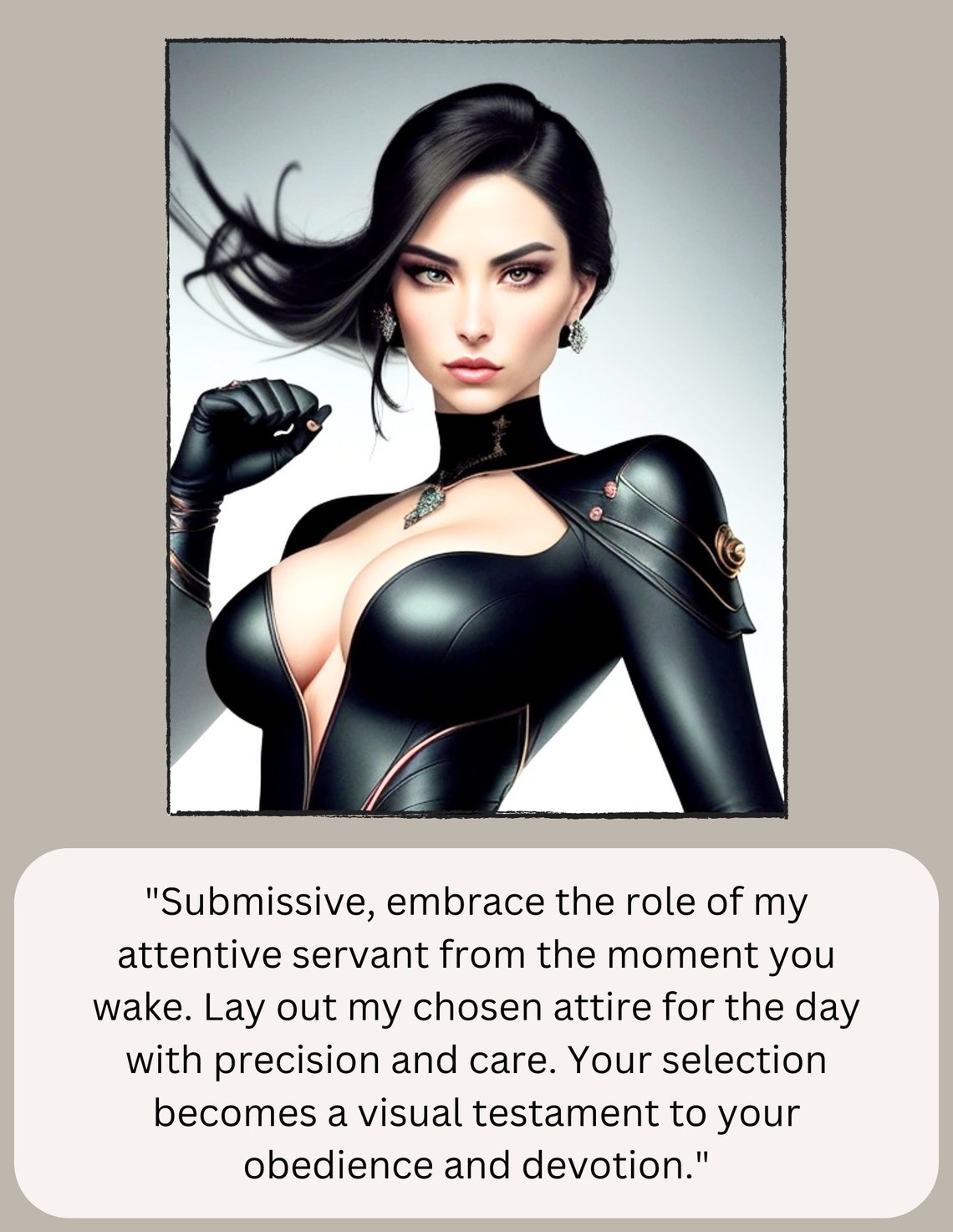 GENTLE FEMDOM TRAINING Card Deck, Female Domination Art, Dominatrix Guide Vanilla Script, Femdom ...