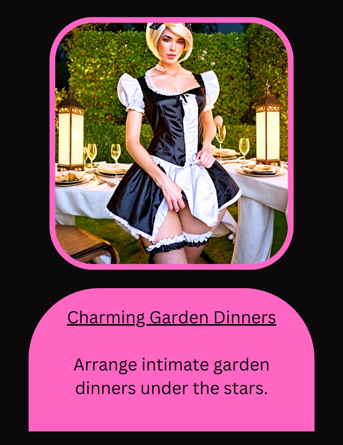 SISSY MAID 100 Tasks/digital Cards, Serve & Submit unleash Your Sissy ...