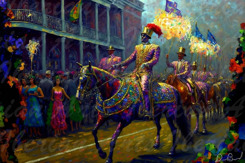Magical New Orleans, Mardi Gras Painting - Etsy