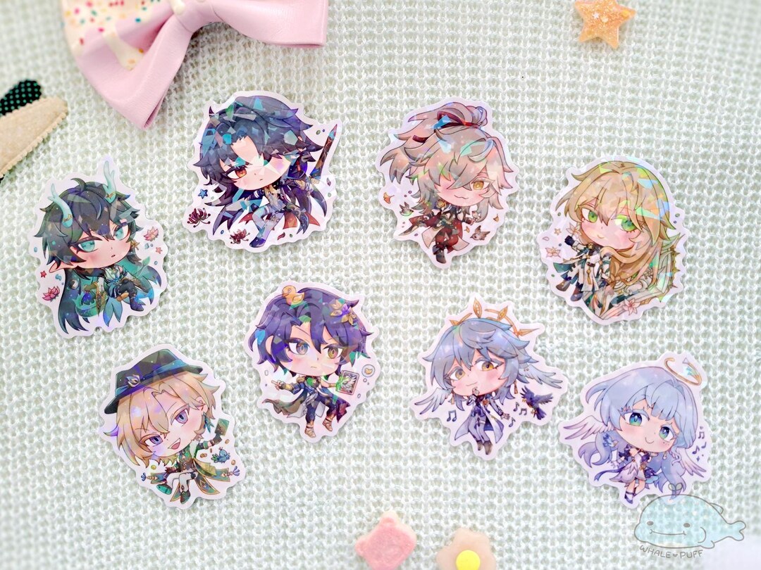 Honkai Star Rail Holographic Vinyl Stickers - Etsy