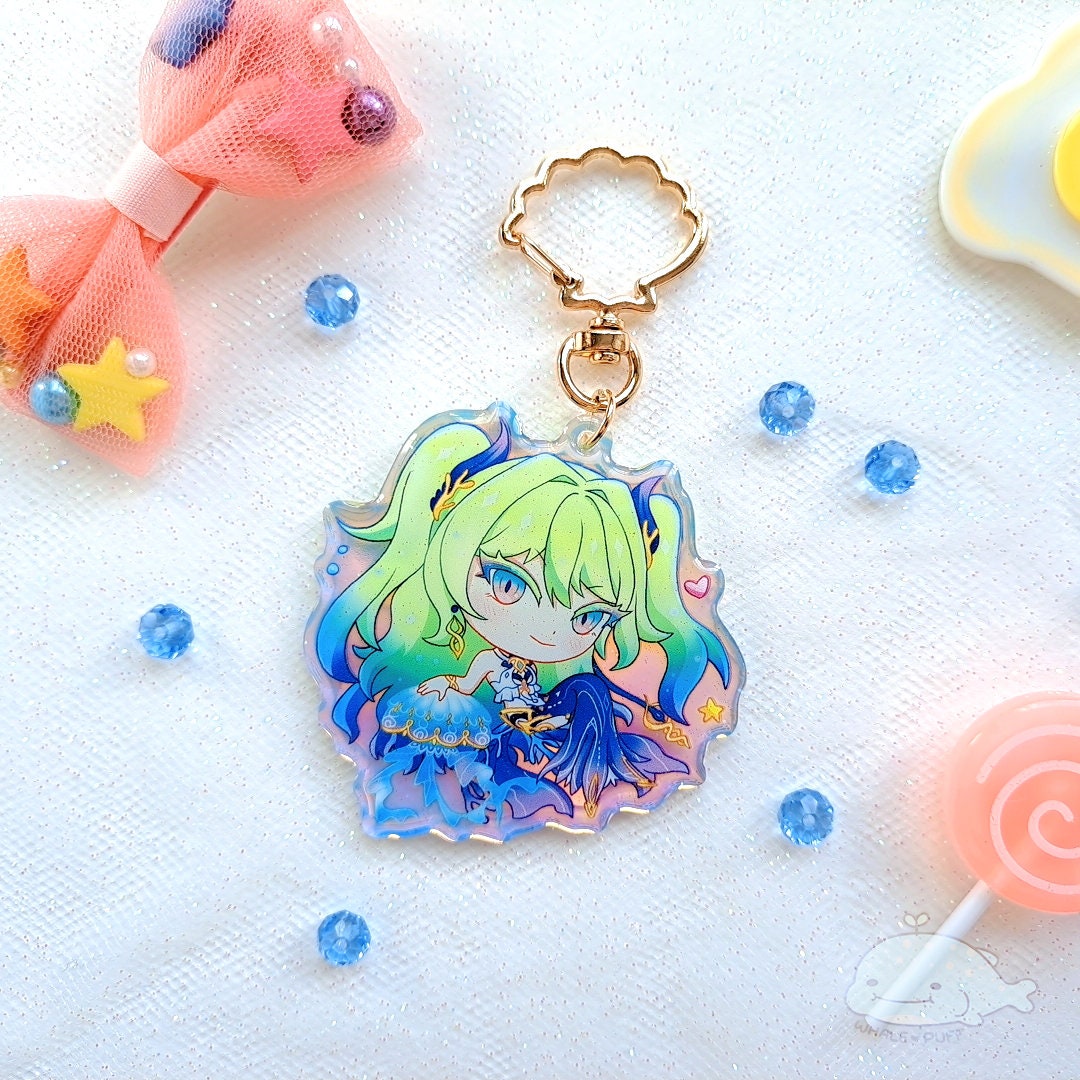 Honkai Impact 3rd Flamechaser Summer Acrylic Keychain Charms - Elysia ...