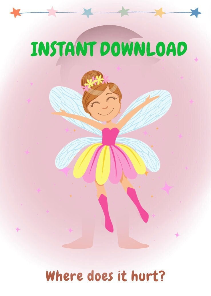 Where Does It Hurt Visual Kid Friendly Aid Point and Learn - Etsy