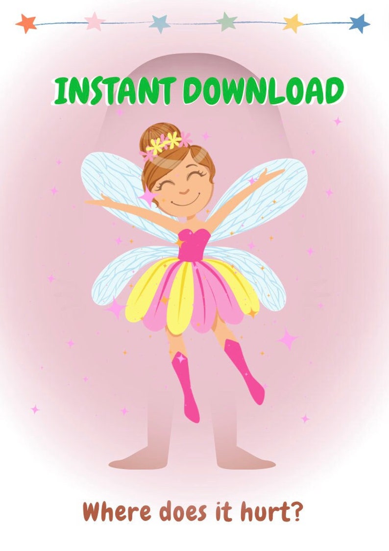 Where Does It Hurt Visual Learning Aid Kid Communication Guide - Etsy