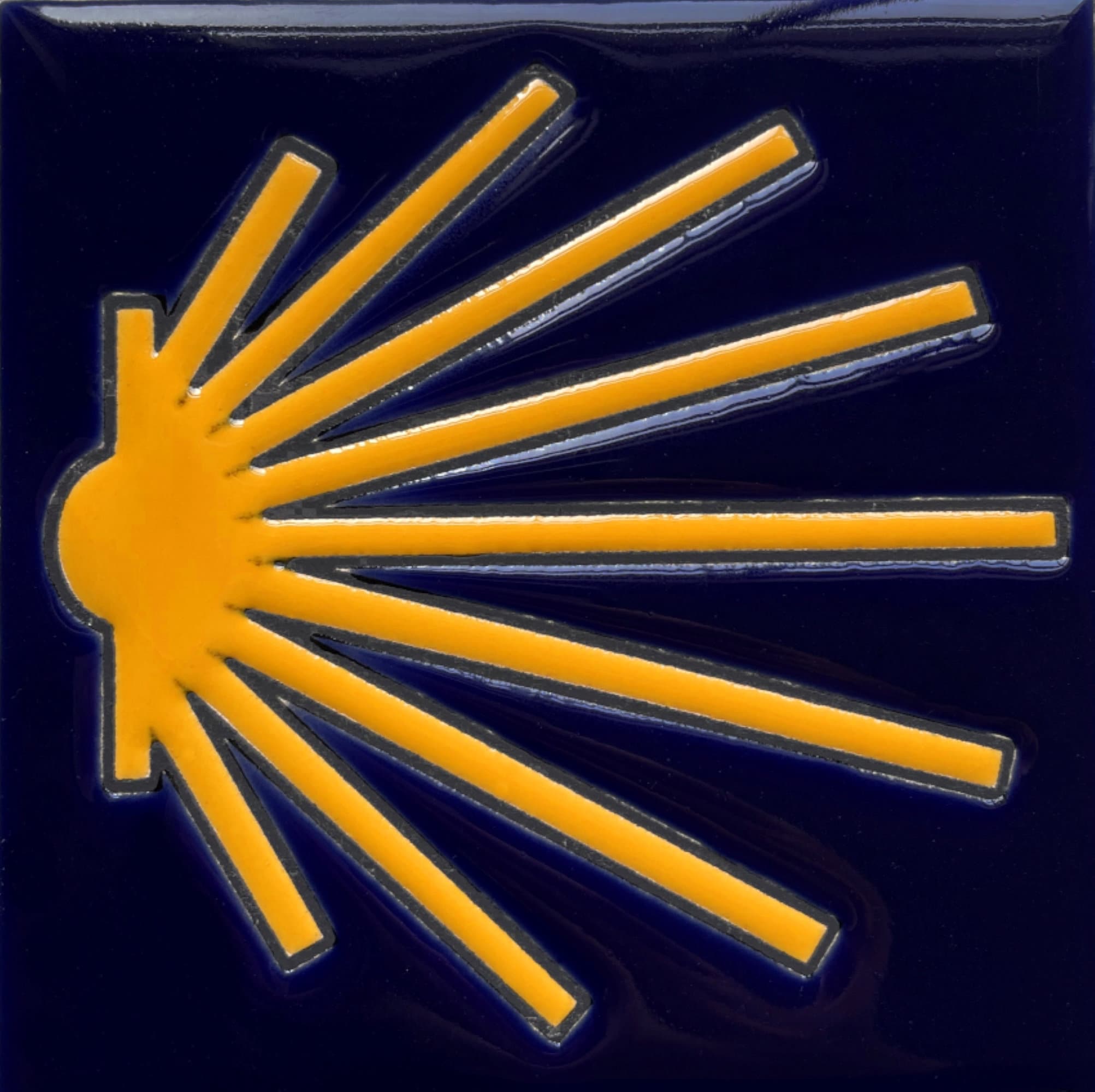 Ceramic Tile St. James Scallop Shell - Etsy