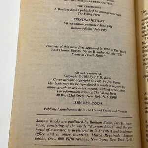 The Ceremonies by T.E.D. Klein Vintage 80s Horror Fiction Paperback ...