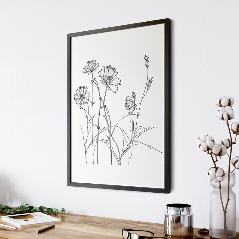 Japandi Printable Wall Art Set Of 5 Line Drawing Woman Face Abstract
