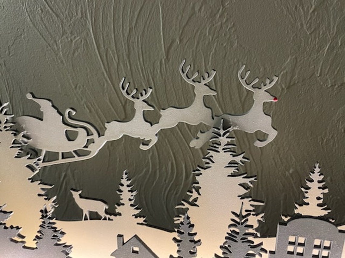3D Christmas Village Scene - Etsy
