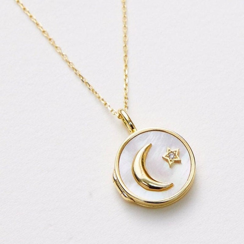 Moon Locket - Etsy