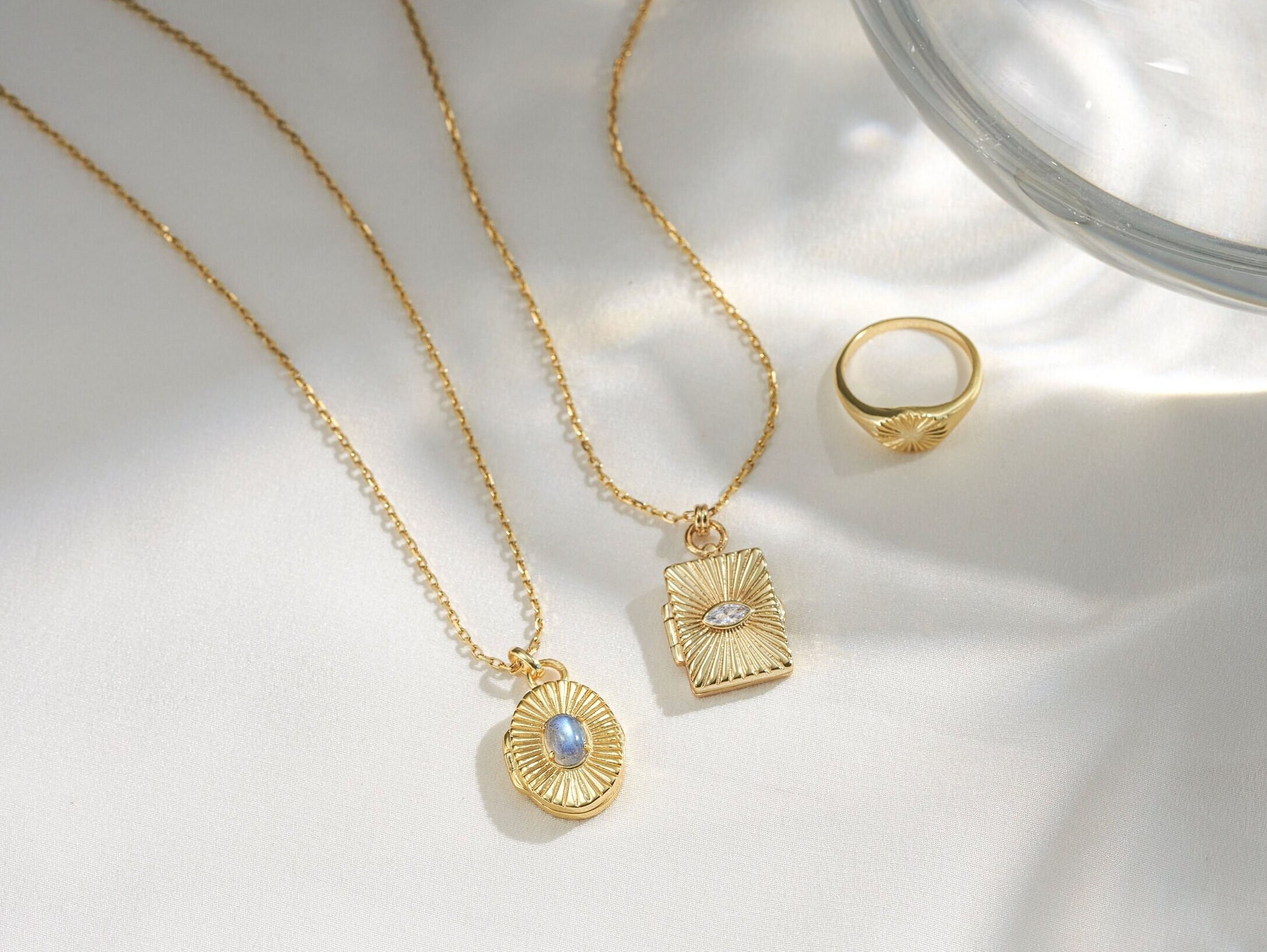 Evil Eye Locket Necklace Customized Photo Locket Protection Necklace ...