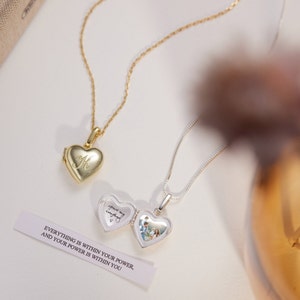 Initial Heart Locket • Customized Locket • Photo Locket • Gifts for Mom ...