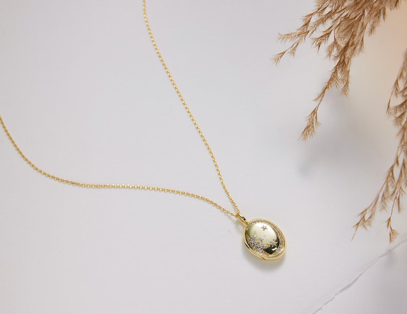 Moon Star Locket • Wedding Locket • Customized Locket • Photo Locket ...