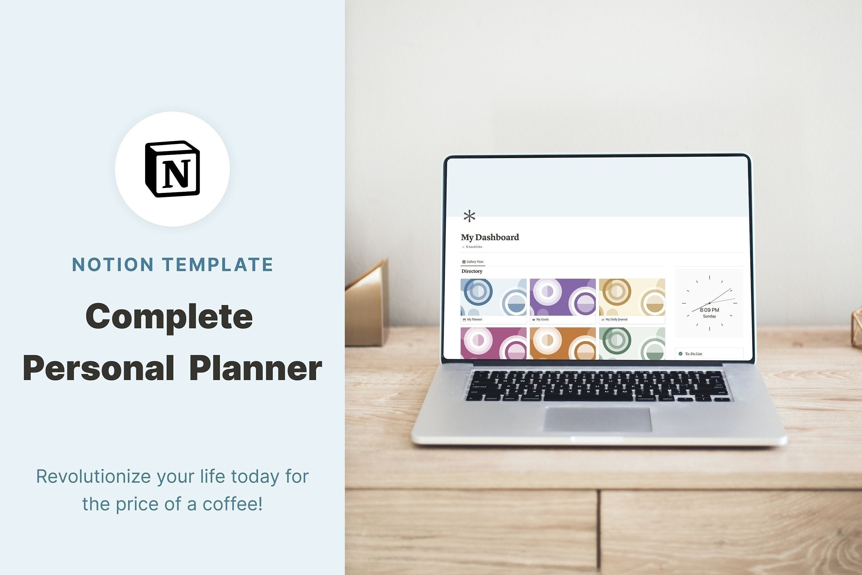 Notion Complete Personal Planner Template Notion Template Customizable ...