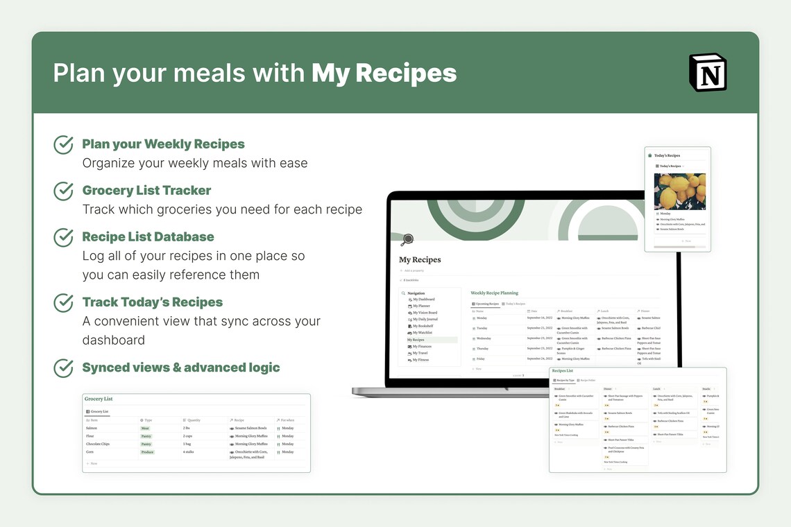 Notion Complete Personal Planner Template Notion Template - Etsy