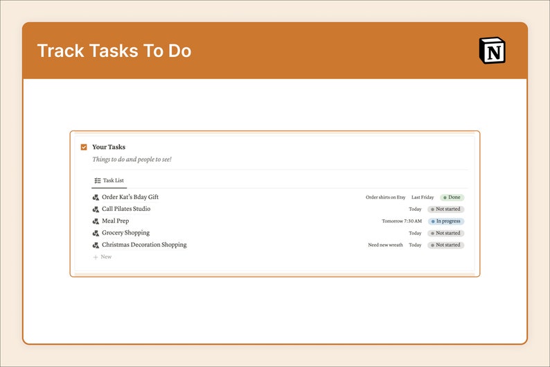 Notion Simple Personal Planner | Notion Template | Customizable Notion ...