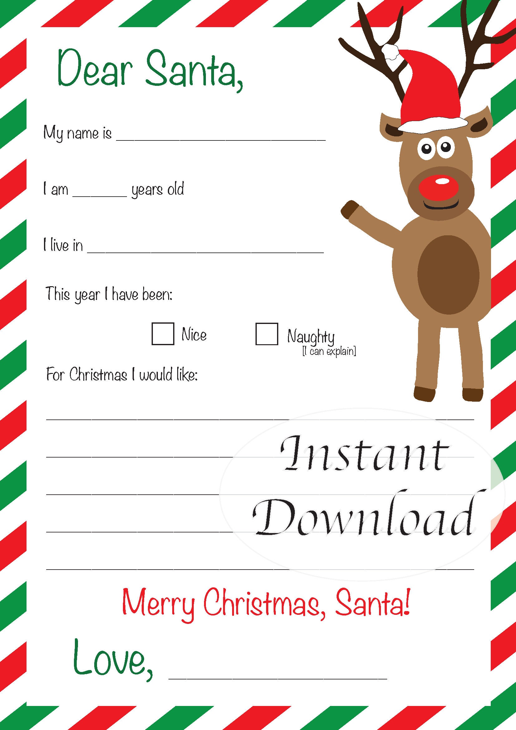 Letter to Santa Pack | Kids Letter to Santa | Envelope | Christmas Wish ...