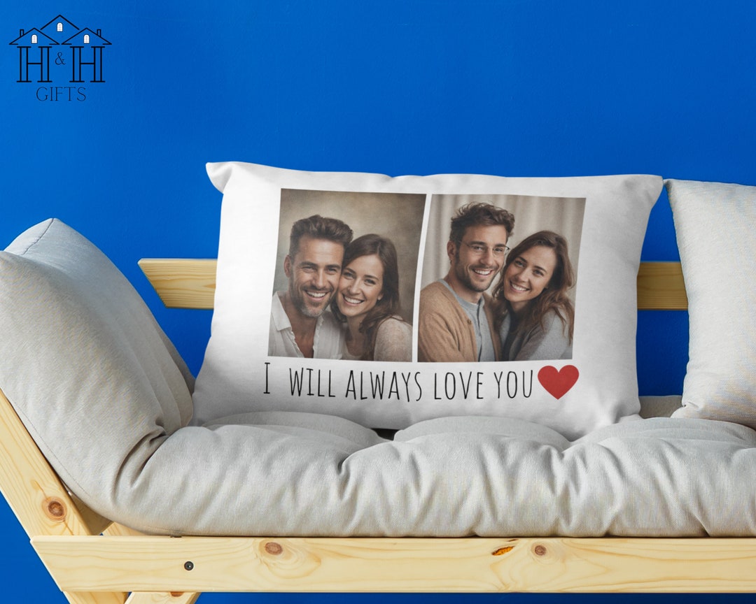 Personalised Custom Printed Double Photo Pillowcase Cover Any Photo Any ...
