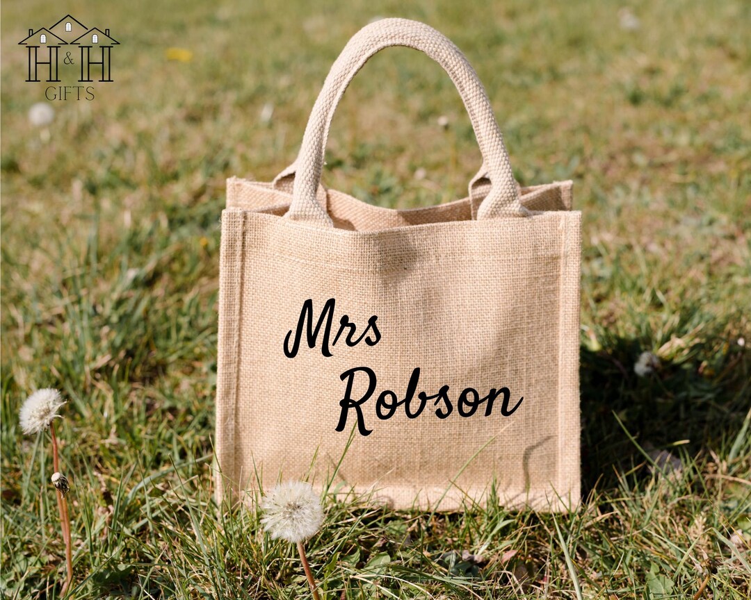 Personalised Custom Hessian Bag Custom Hessian Bag With Your Name ...