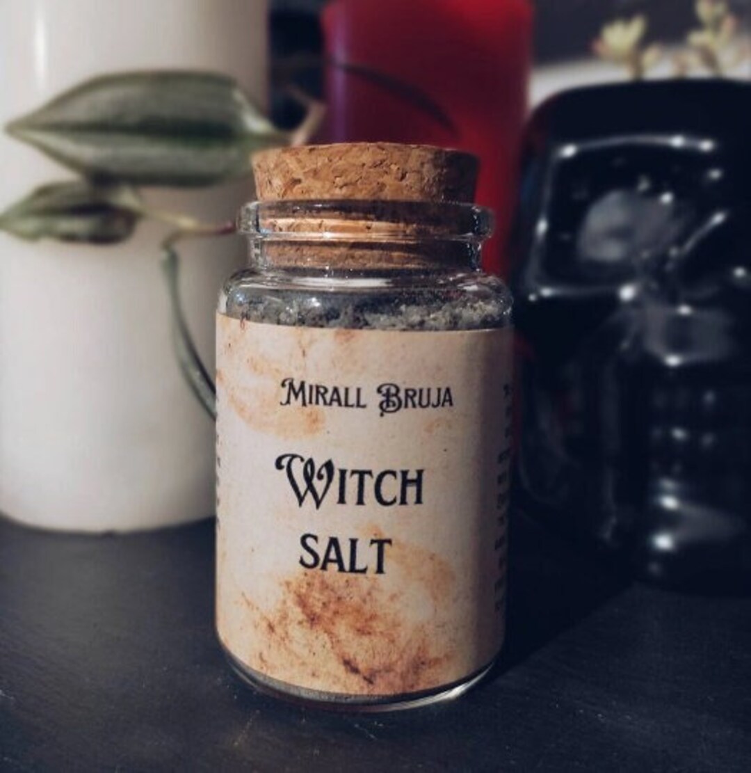 WITCH SALT Protection & Cleansing Black Salt - Etsy