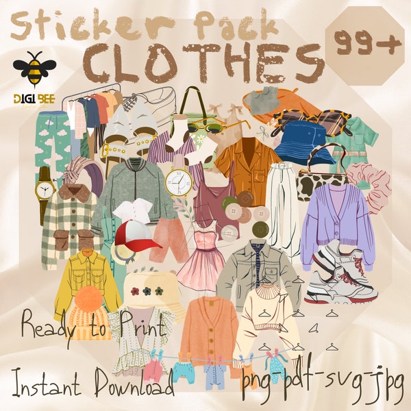Clothing Sticker - Etsy