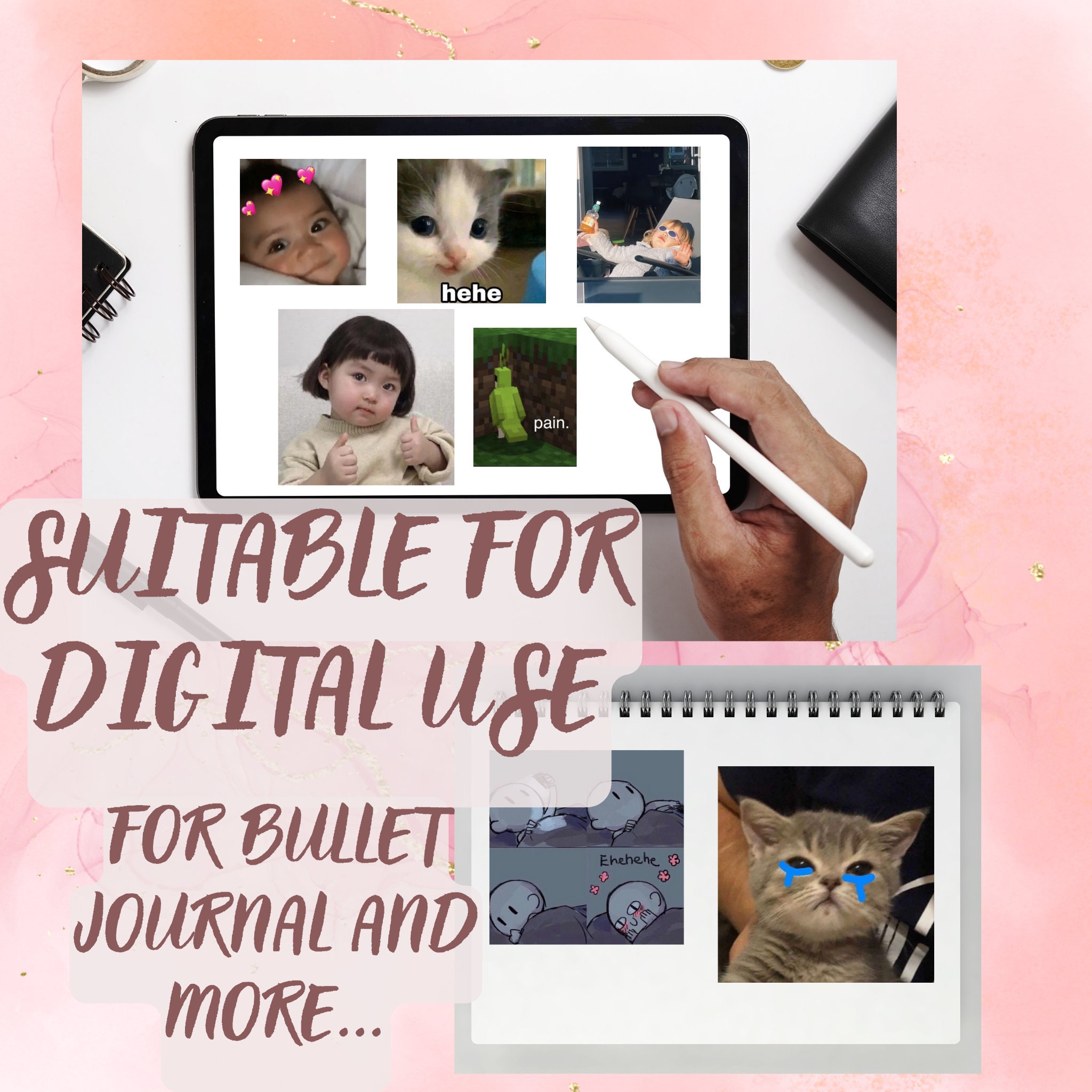 Funny Memes Sticker Pack Funny Viral Memes Digital Sticker Pack 199 ...