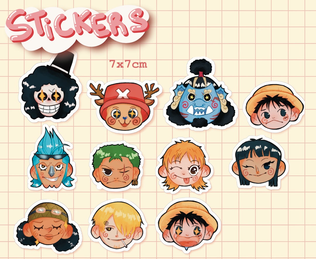 Sticker Sticker - OP Strawhats / Straw Hat Crew / Mugiwara - Etsy