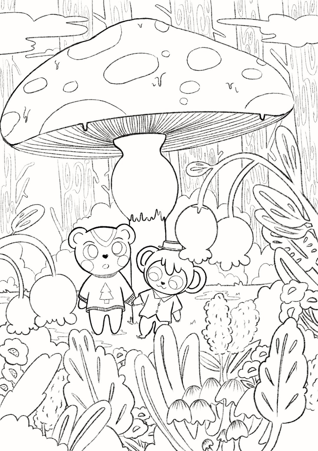 Coloring Page to Print Yourself / Printable Acnh A4 Format - Etsy