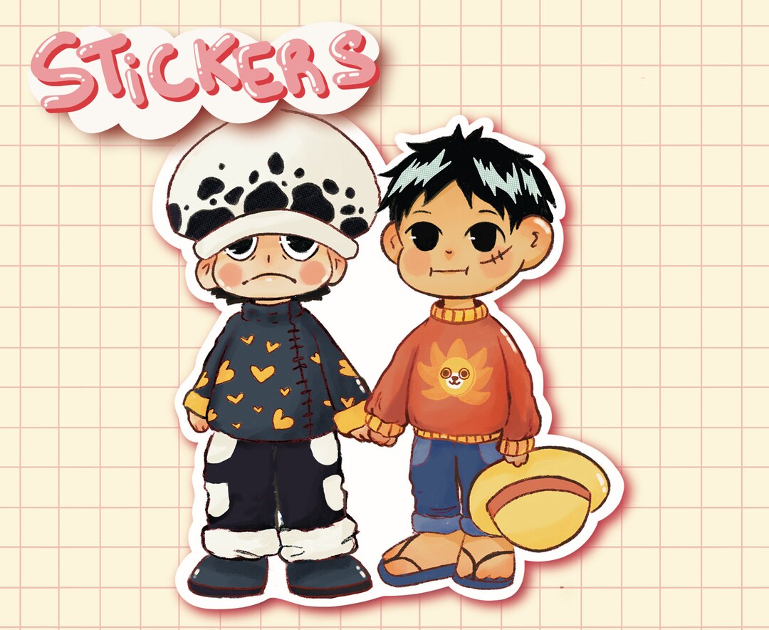 Sticker Sticker Baby Lawlu Luffy/law - Etsy