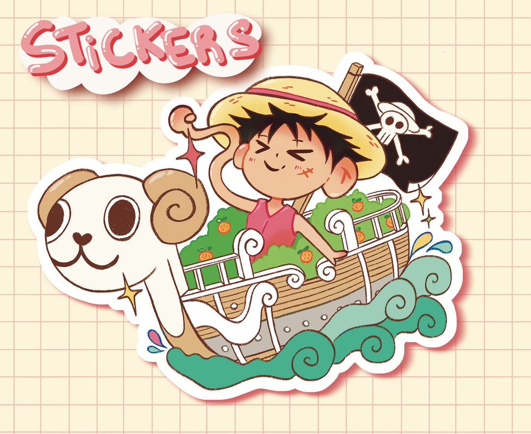 Sticker Sticker Luffy Merry OP - Etsy