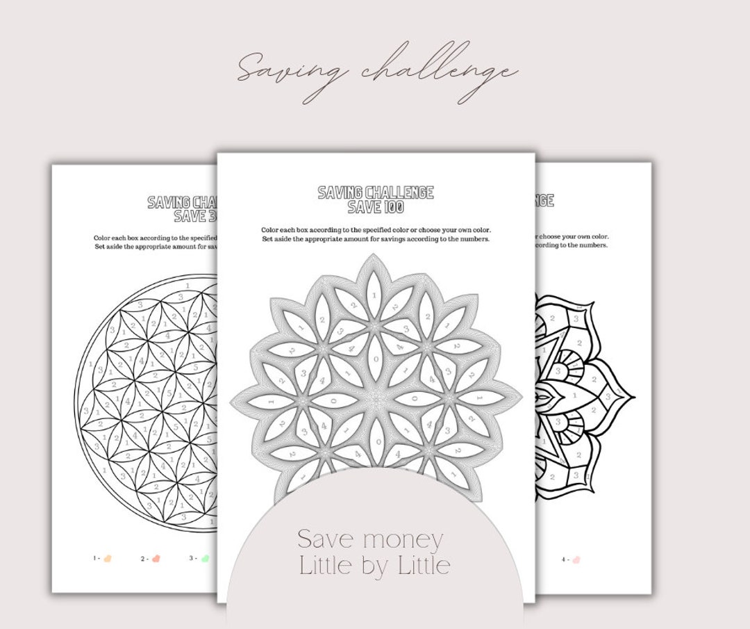 Saving Challenge, Coloring Saving Challenge, Fun Saving Challenge, Best ...