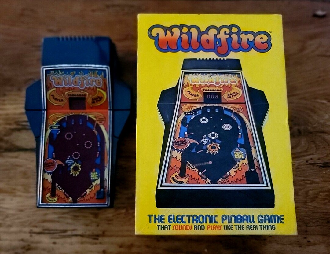 Vintage 1979 Parker Brothers Wildfire Pinball Machine Handheld Video ...