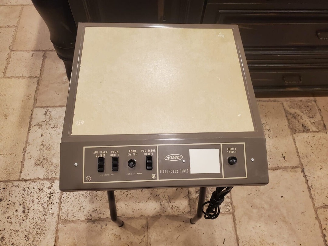 Vintage AMC Projector Projection Table W/ Romm Switch Auxiliary ETC. - Etsy