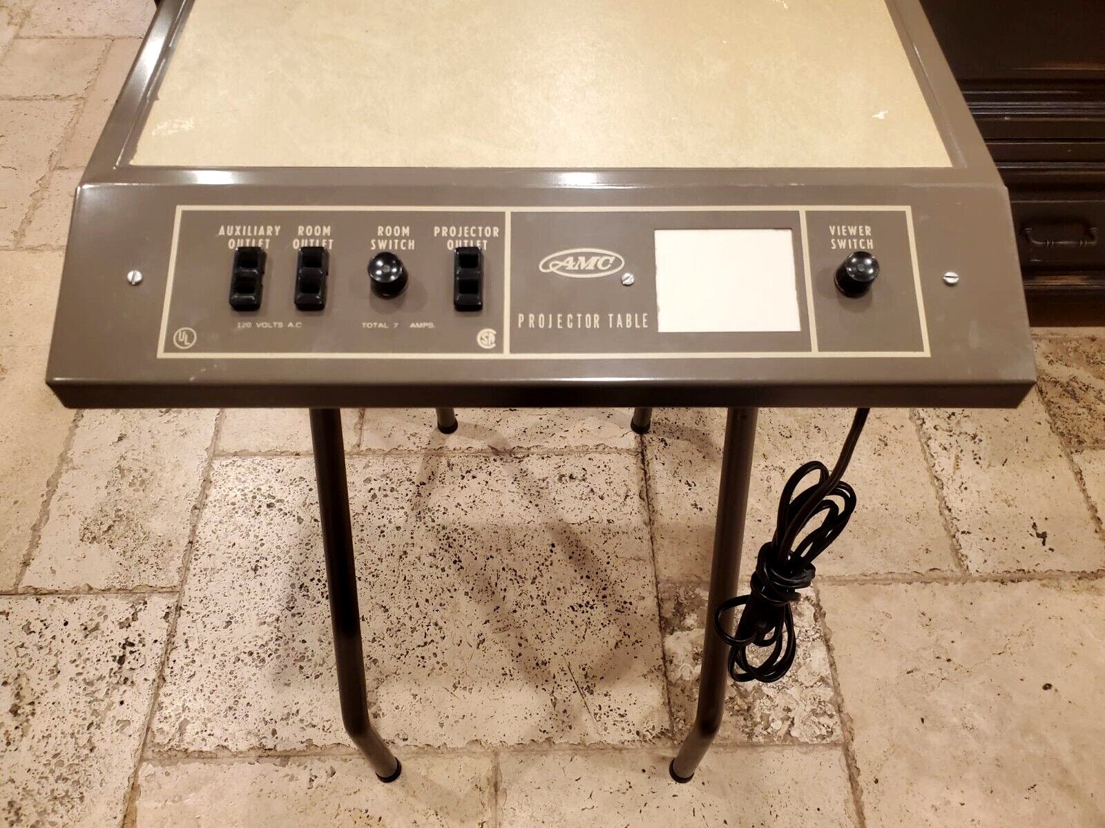 Vintage AMC Projector Projection Table W/ Romm Switch Auxiliary ETC. - Etsy