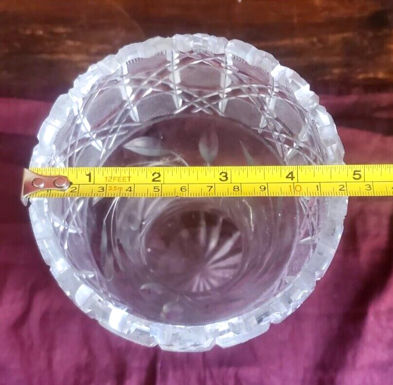 Large American Brilliant Period ABP Cut Glass Vase Crystal - Etsy