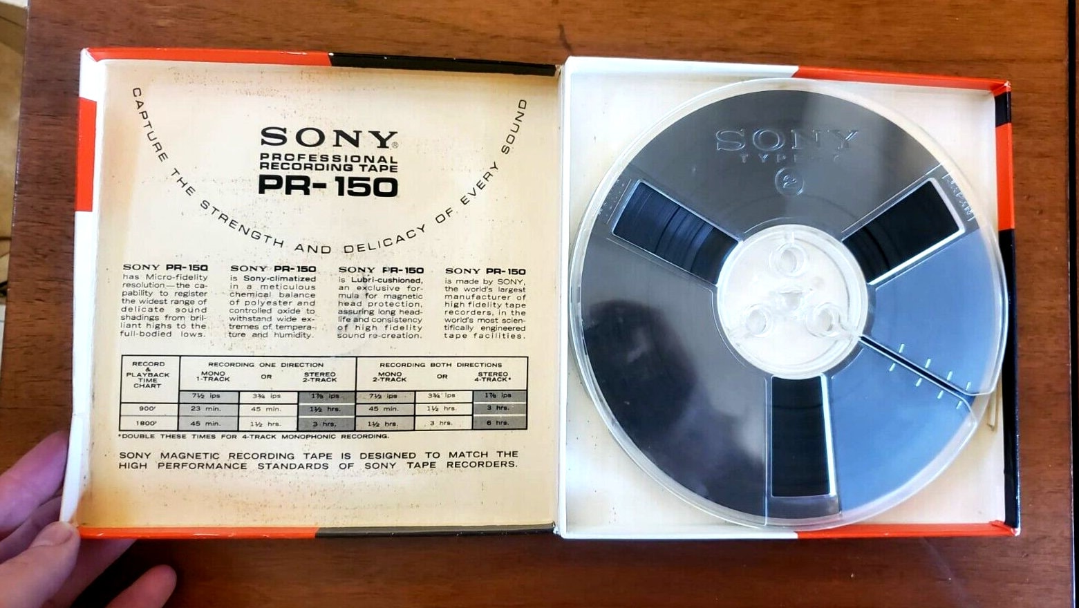 1 Sony PR-150 7 Inch Reel to Reel 1/4 Inch X 1800 Feet With Recorded Media - Etsy