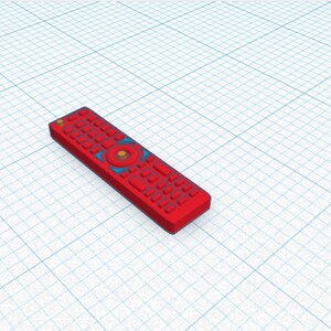 Miniature Remote STL 1:12 Scale TV Remote for Dollhouse 3D Printable ...