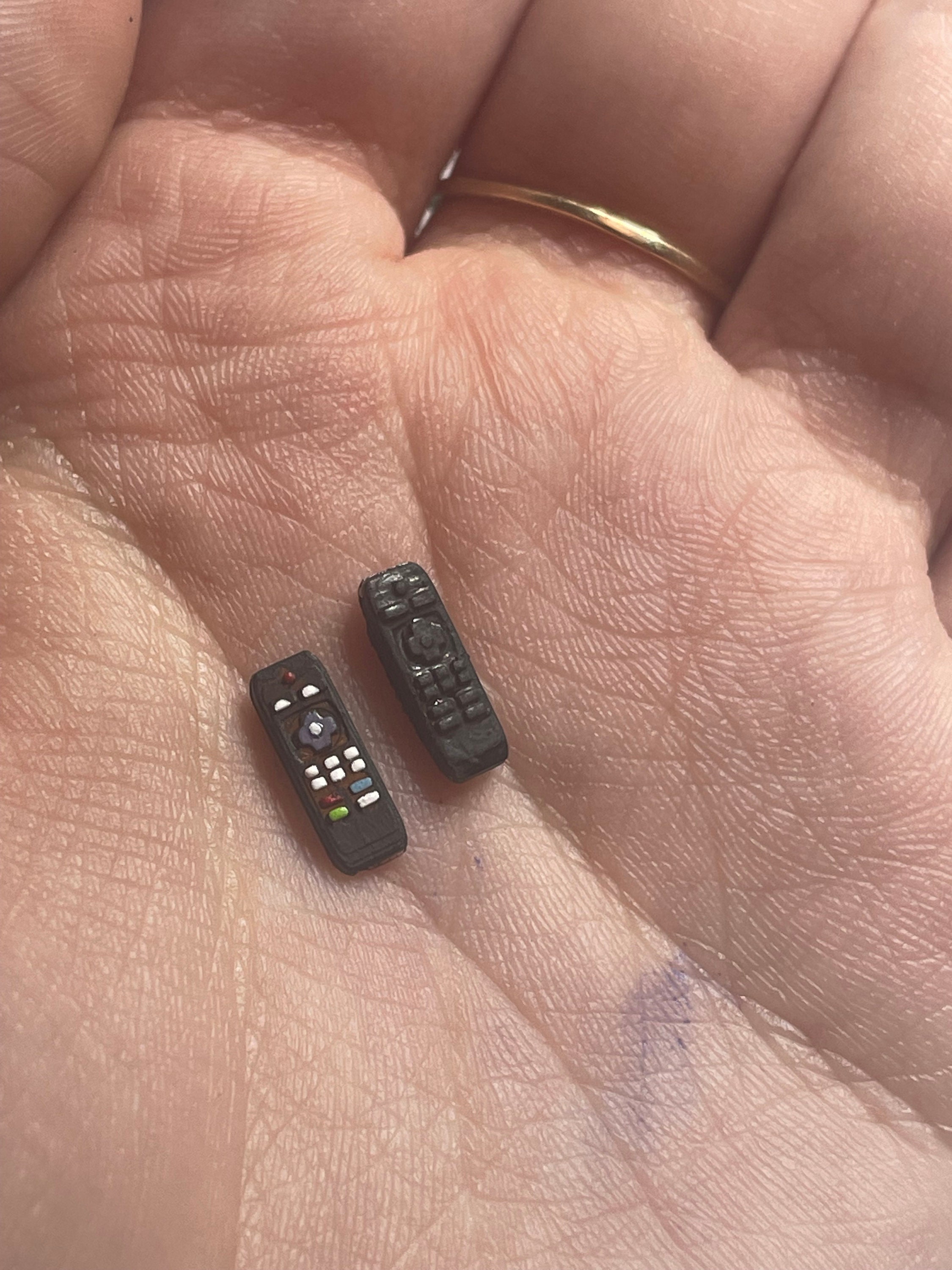 Miniature Remote STL File 1:12 Scale 3d Printable Brand Name Remote for ...